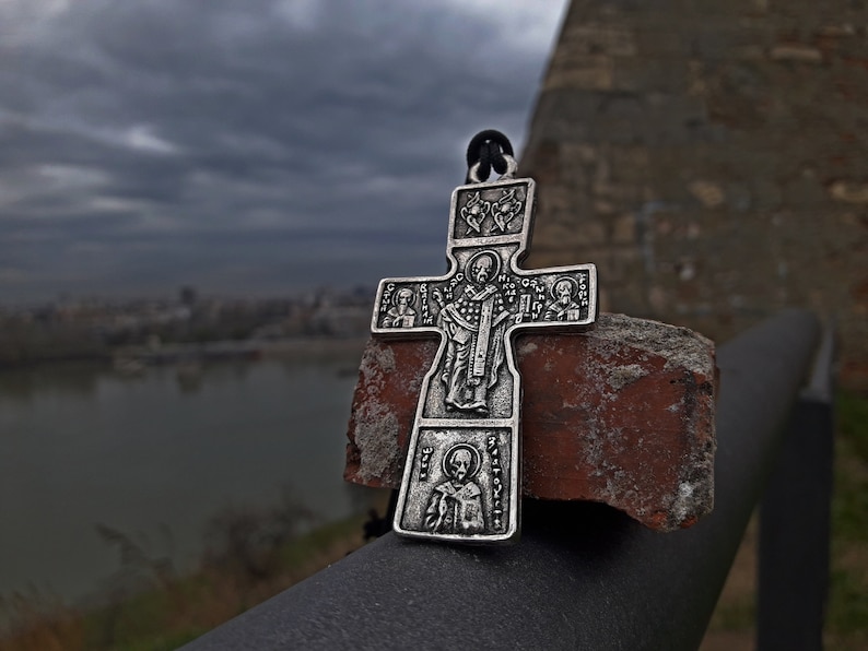 Big Orthodox Christian Saint Nicholas Cross Necklace or Car - Etsy Canada