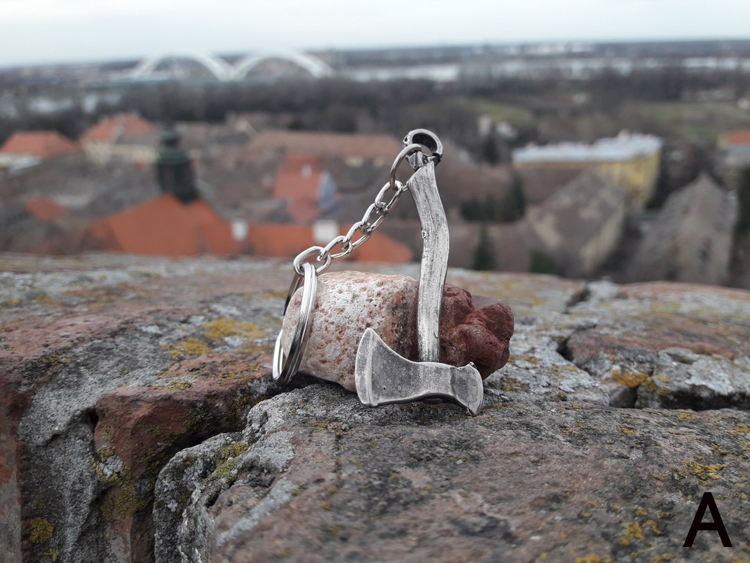 Medieval Axe Necklace and Keychain,viking Axe Weapon Keychain,ragnar ...