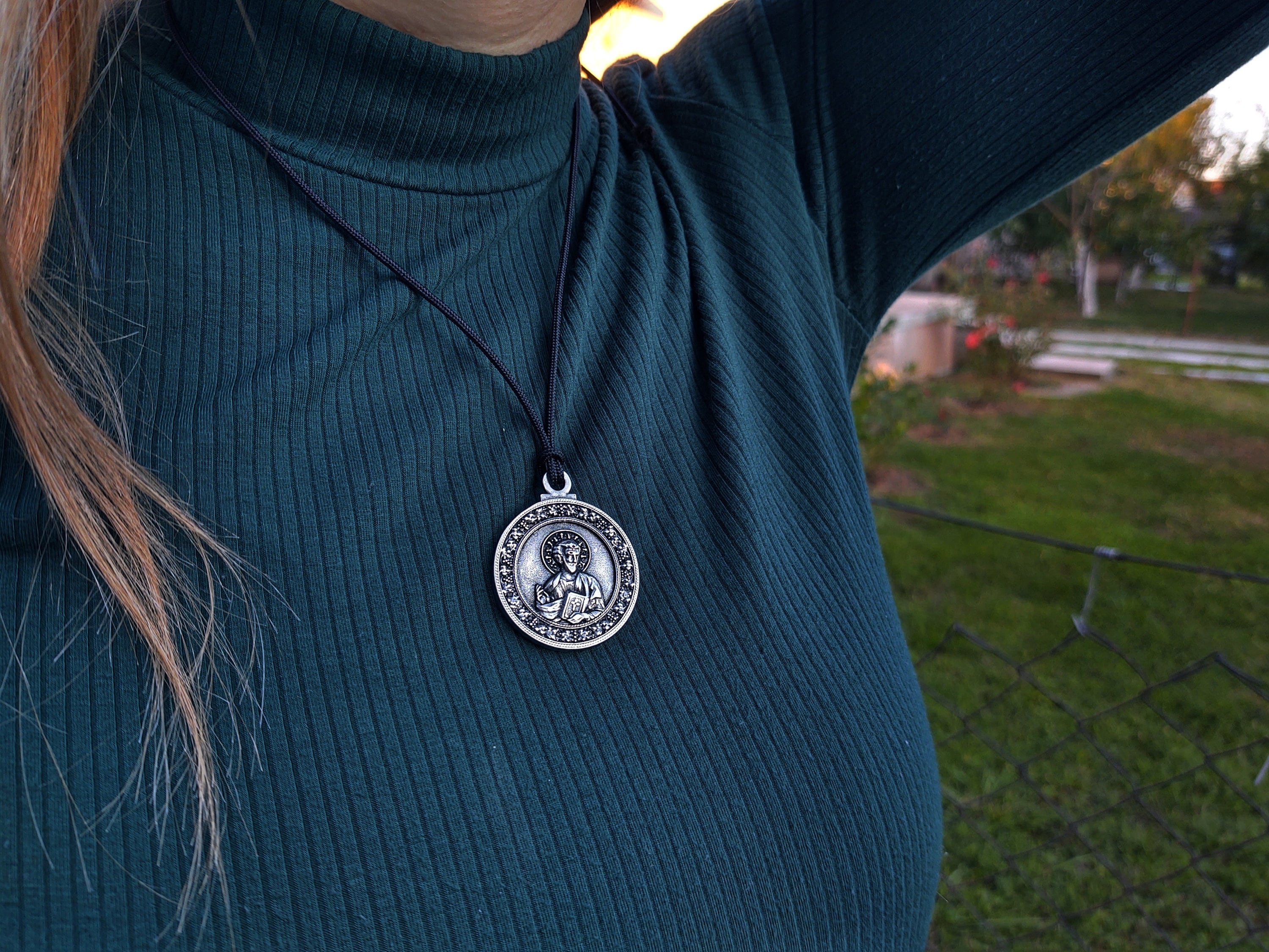 Saint Luke the Evangelist pendantSt. Luke Icon necklaceSaint | Etsy