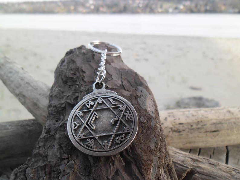 Magic Solomon Seal Hexagram Necklace,solomon Seal Keychain,protective ...