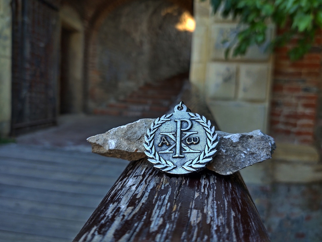 Chi Rho Monogram Wreath Vintage Jewelry,christian Monogram of Jesus ...