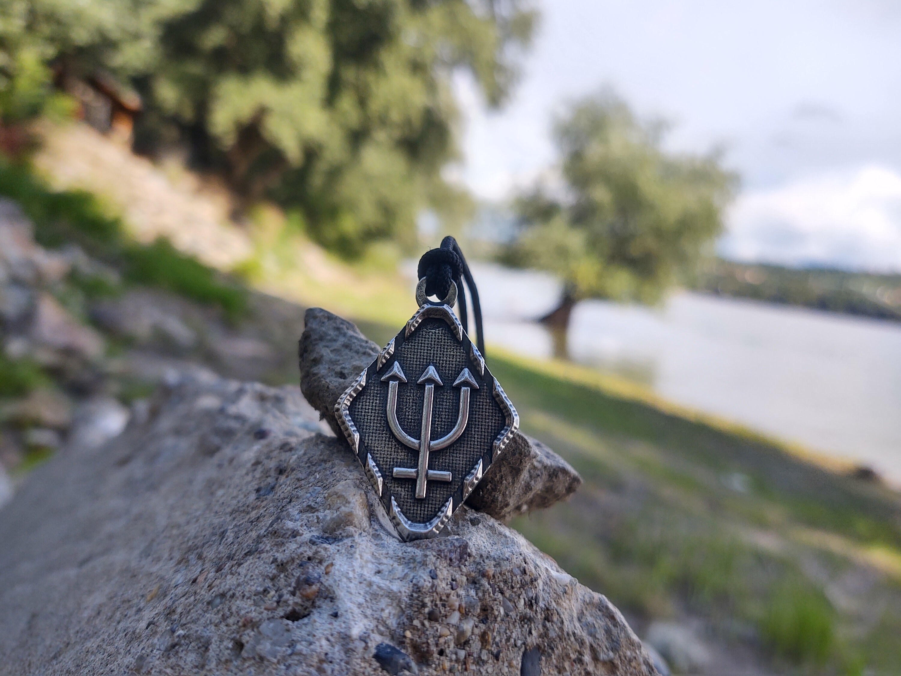 Neptune's Trident Glyph Astrological Symbol Necklace Keychain,astrology ...