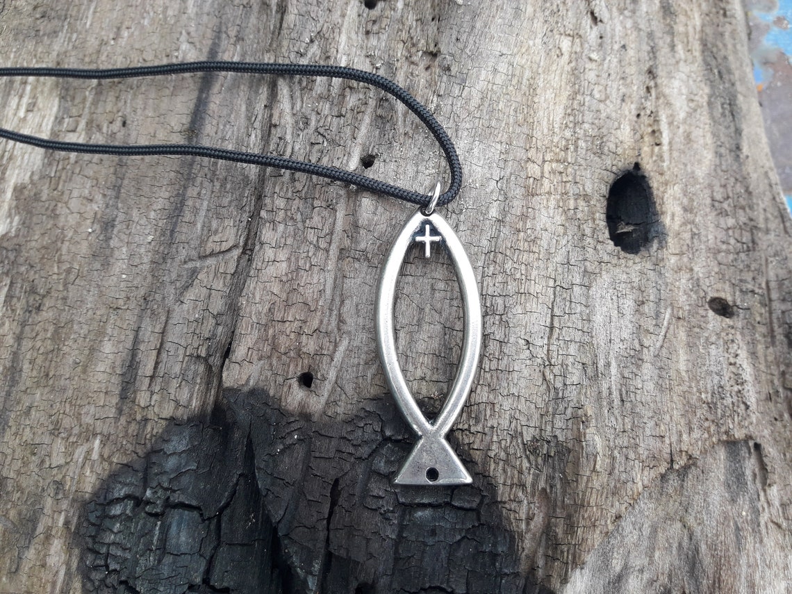 Ichthus Christian Symbol Necklace,ichthys Jesus Fish Necklace,ancient ...