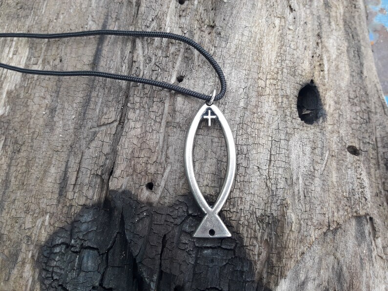 Ichthus Christian Symbol Necklaceichthys Jesus Fish - Etsy