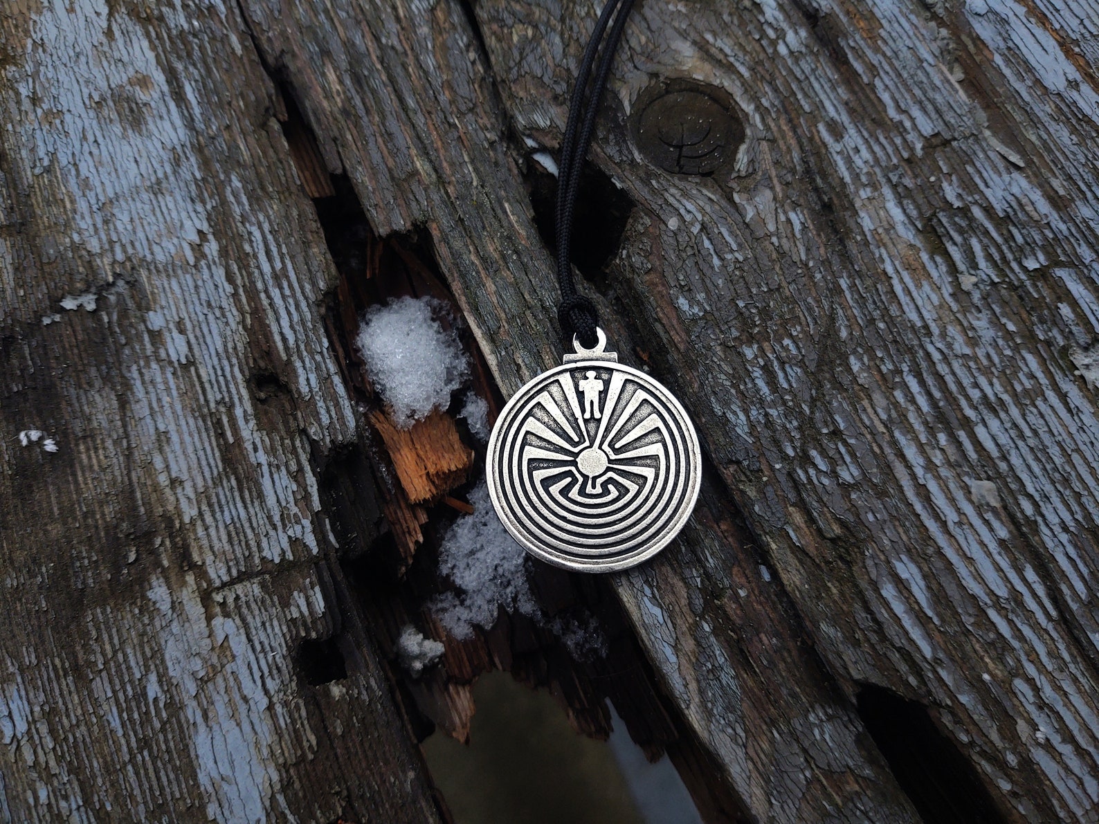 Man in the Maze Labyrinth Pendantnative American Symbol of - Etsy