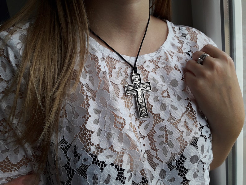 Big Orthodox Cross Necklace Pendant,church Orthodox Wall Hanger Cross ...