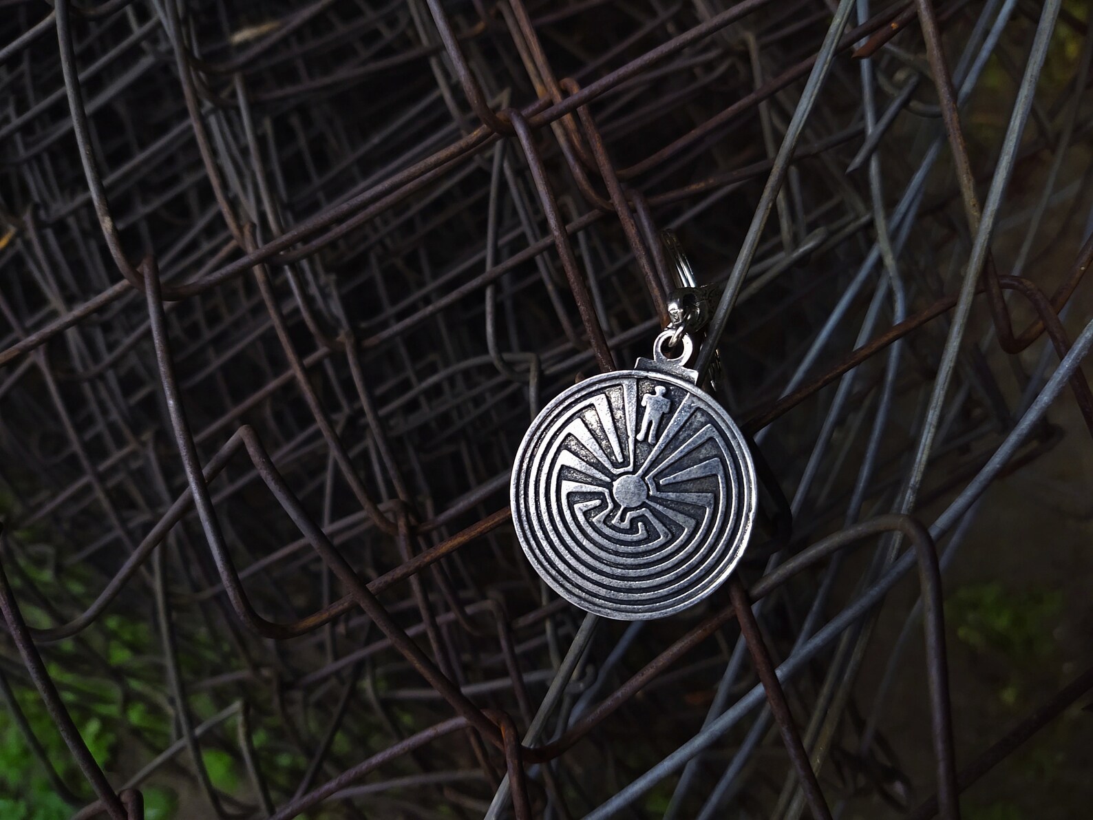 Man in the Maze Labyrinth Pendantnative American Symbol of - Etsy
