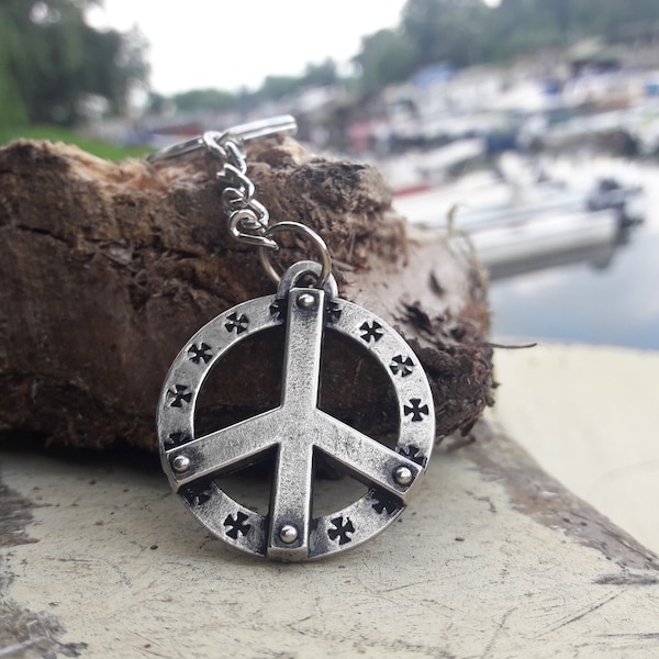 Peace Sign Cross - Etsy