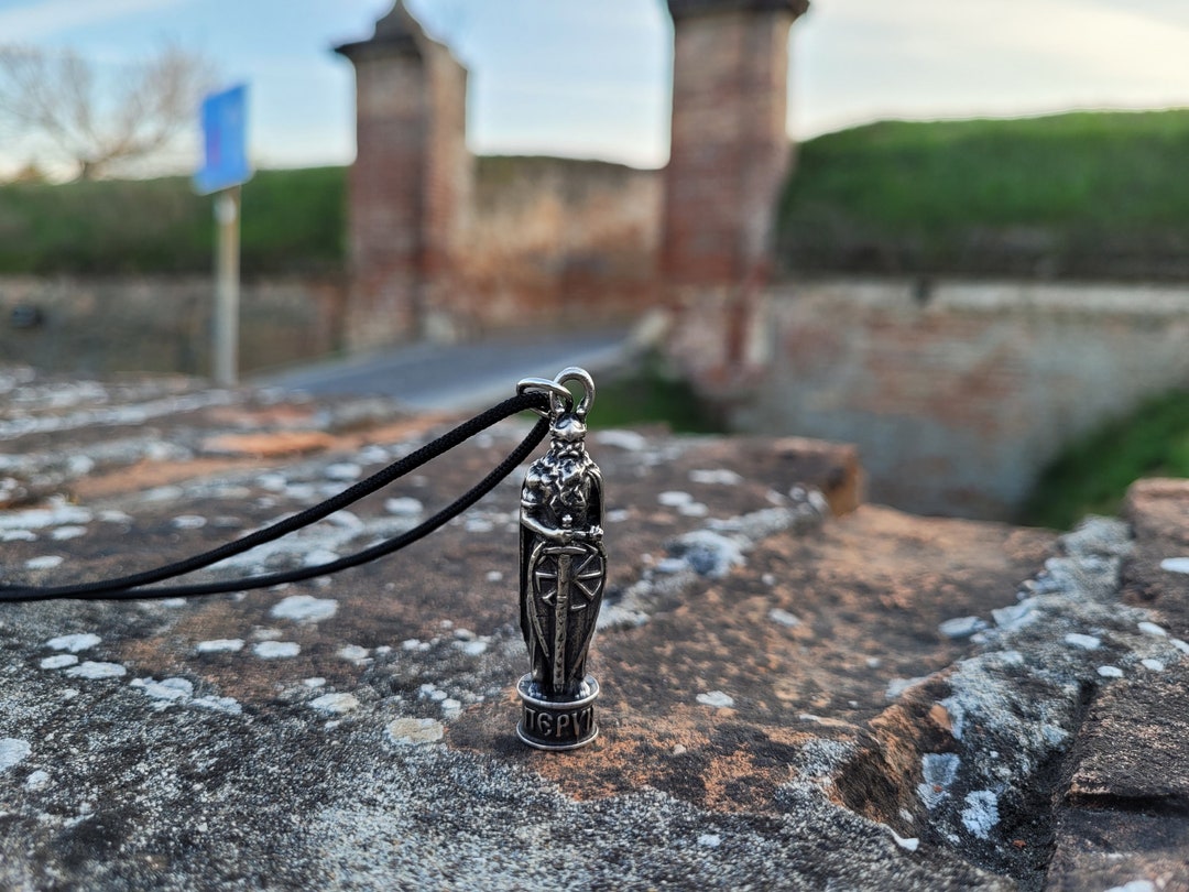 Perun Slavic God of Sky and Thunder Figure Necklace,thundermark Perun ...
