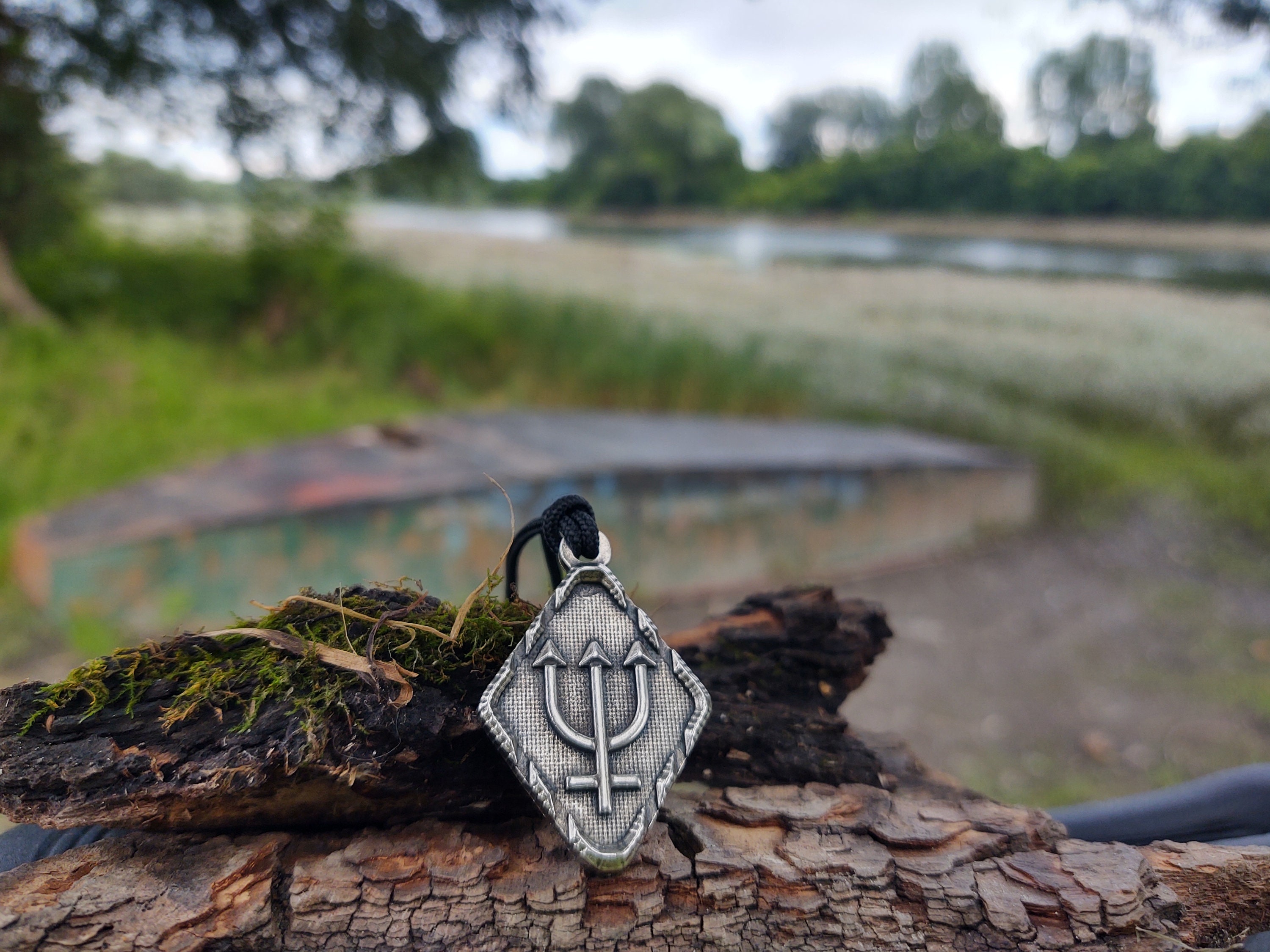 Neptune's Trident Glyph Astrological Symbol Necklace Keychain,astrology ...