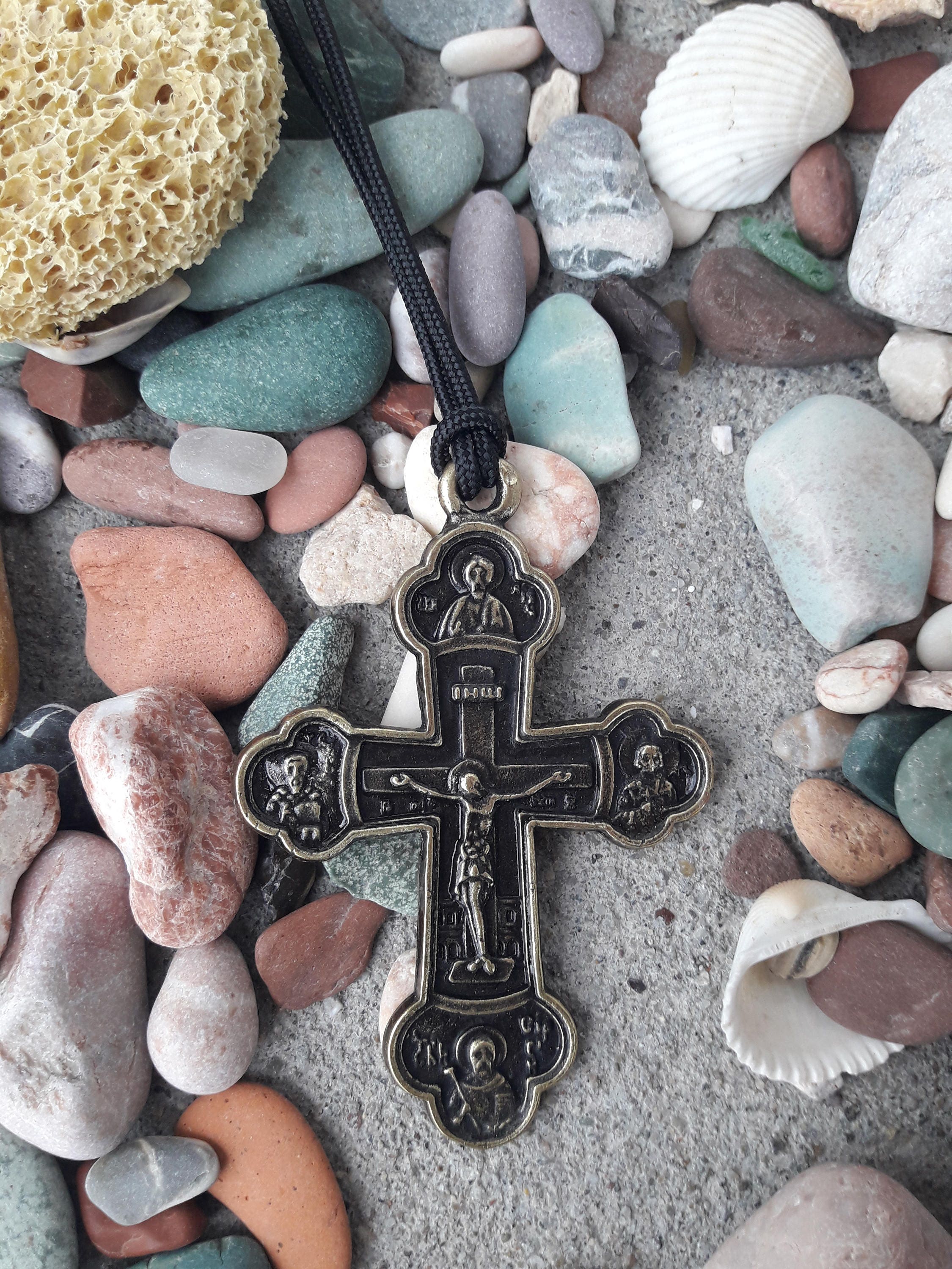 Orthodox Church Cross Necklace Keychainreligious Cross | Etsy