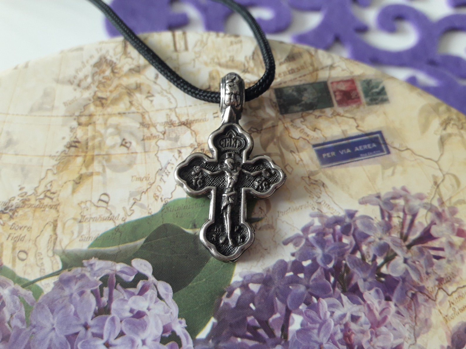 Vintage Detailed Orthodox Cross Necklace,orthodox St. Archangel Michael ...