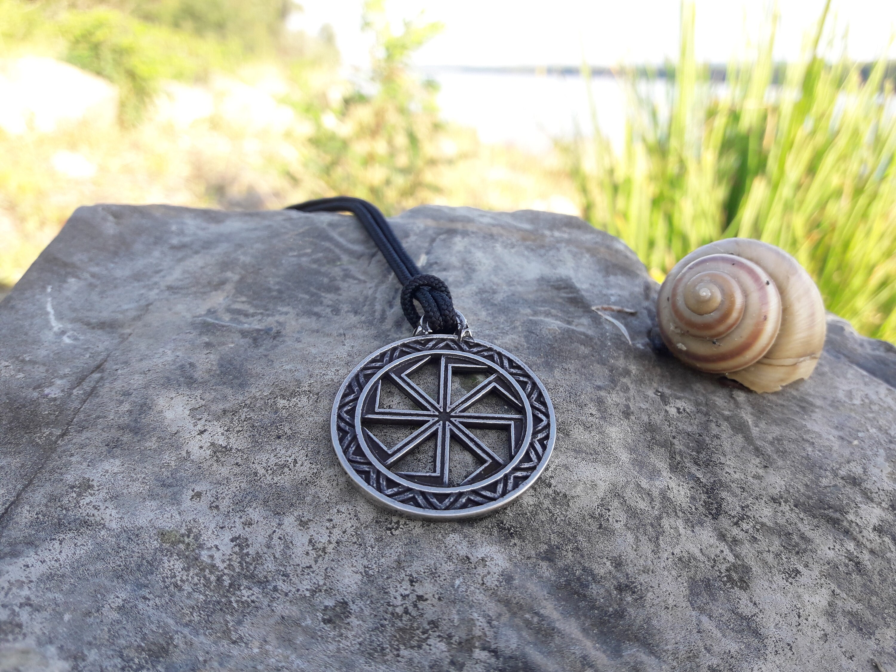 Slavic Sun Symbol God Svarog Kolovrat Pendantsolar Pagan | Etsy UK