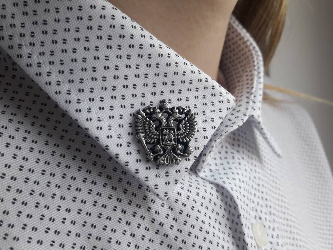 Double-headed Eagle Coat of Arms Pin Badge,imperial Eagle,st.george ...