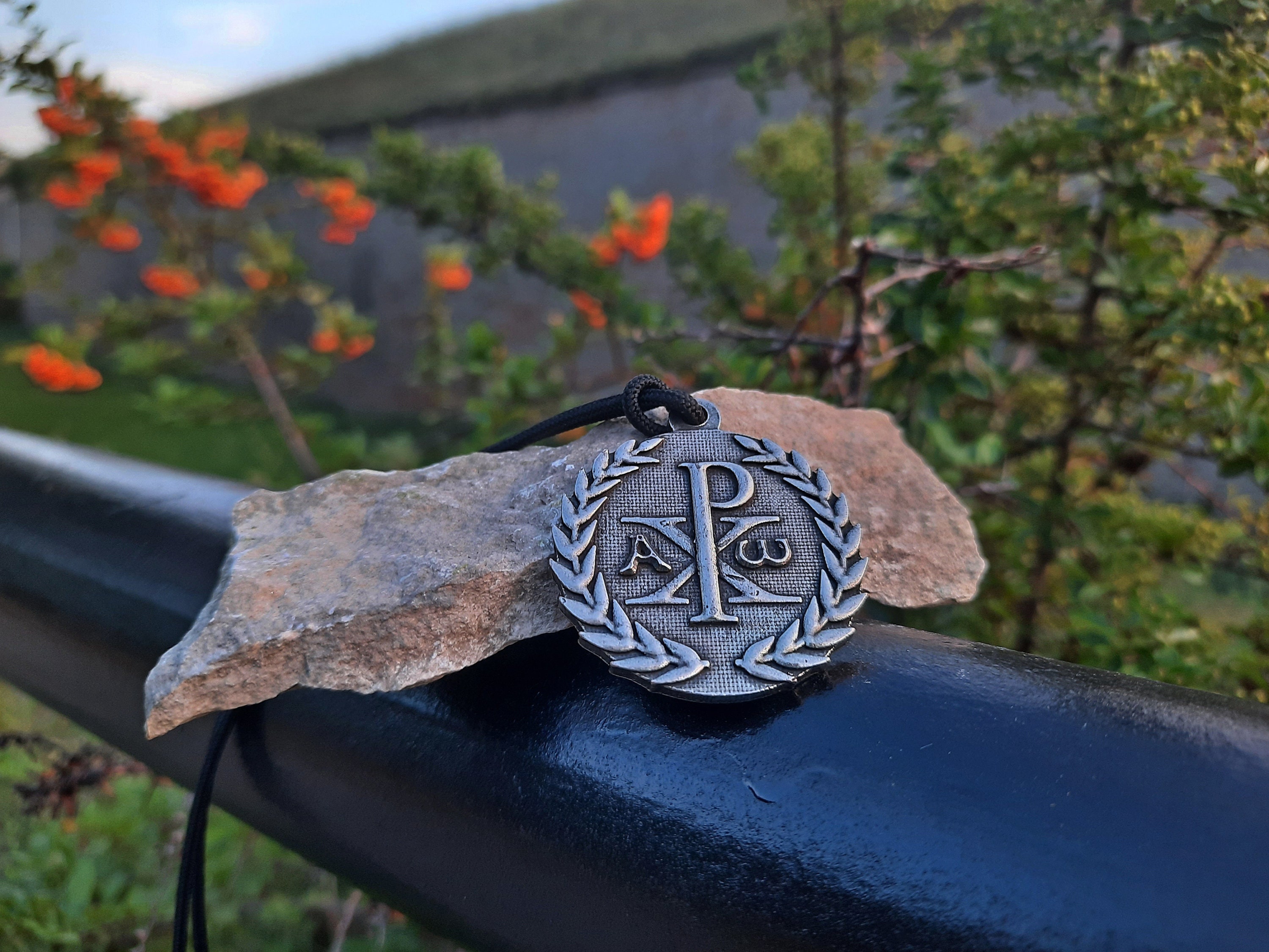 Chi Rho Monogram Wreath Vintage Jewelrychristian Monogram of | Etsy