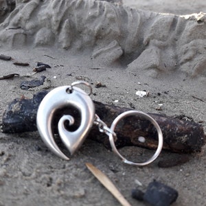 Maori Spiral Koru Necklace Keychain,new Zeland Shell Koru Spiral ...