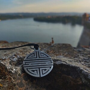 Shou Chinese Symbol for Longevity Necklace and Keychain,prosperity and ...