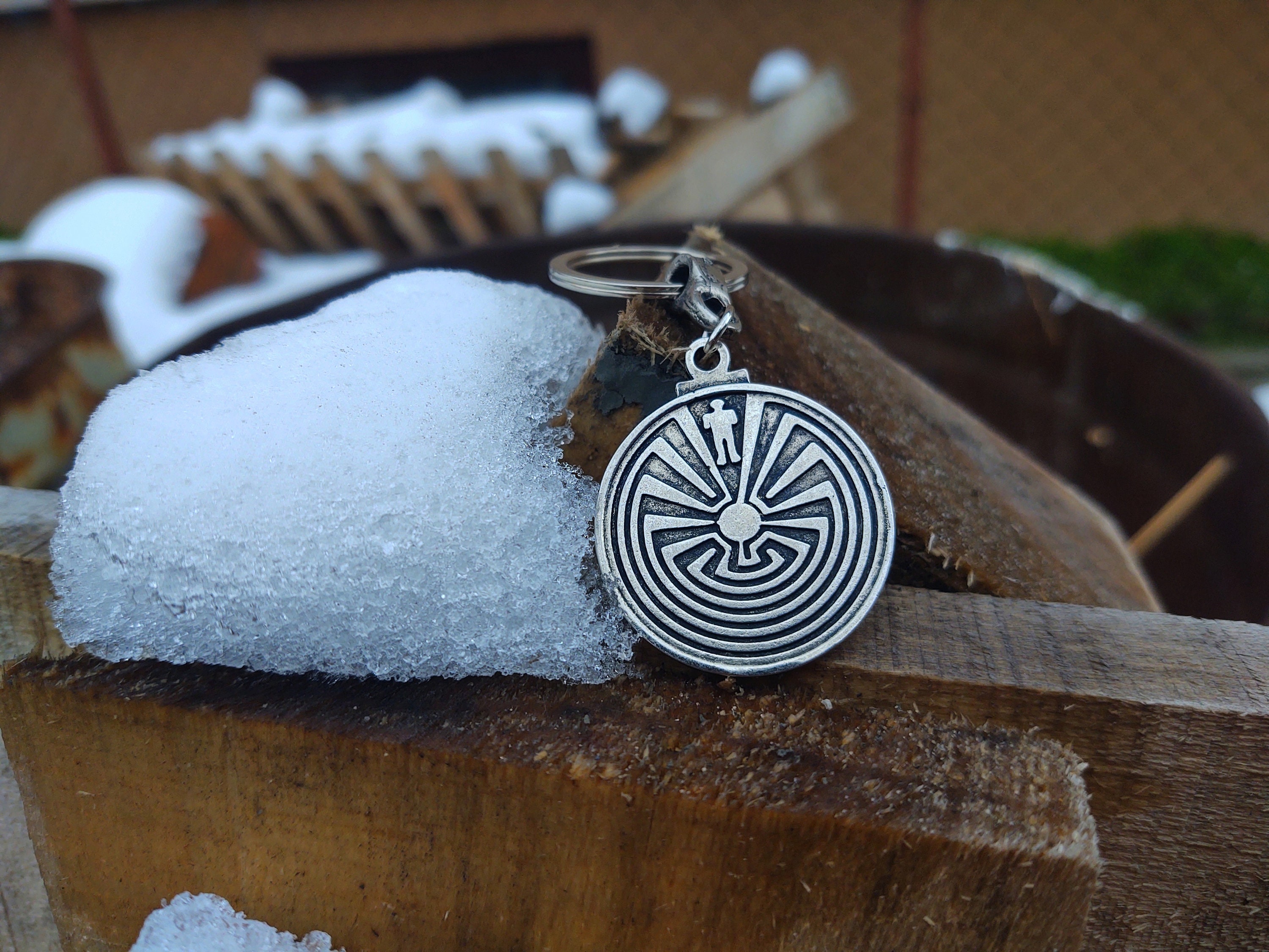Man in the Maze Labyrinth Pendantnative American Symbol of - Etsy