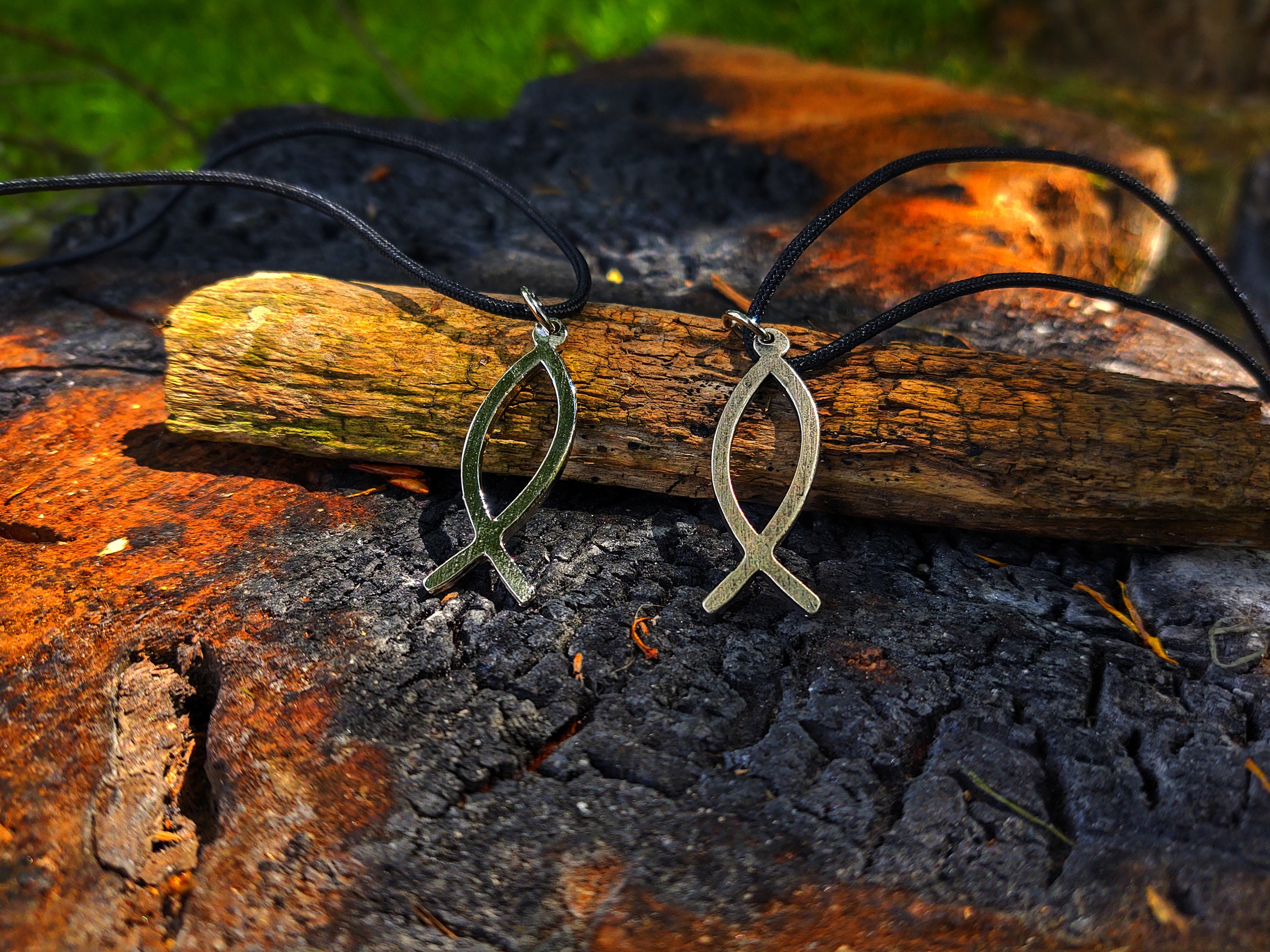 Ichthus Christian Symbol Necklaceichthys Jesus Fish - Etsy