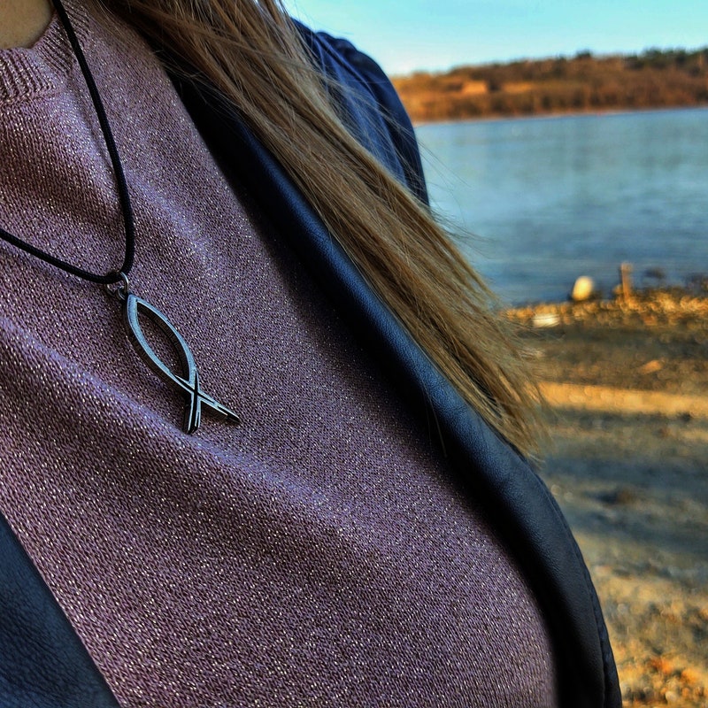 Greek Ichthys Pendant - Etsy