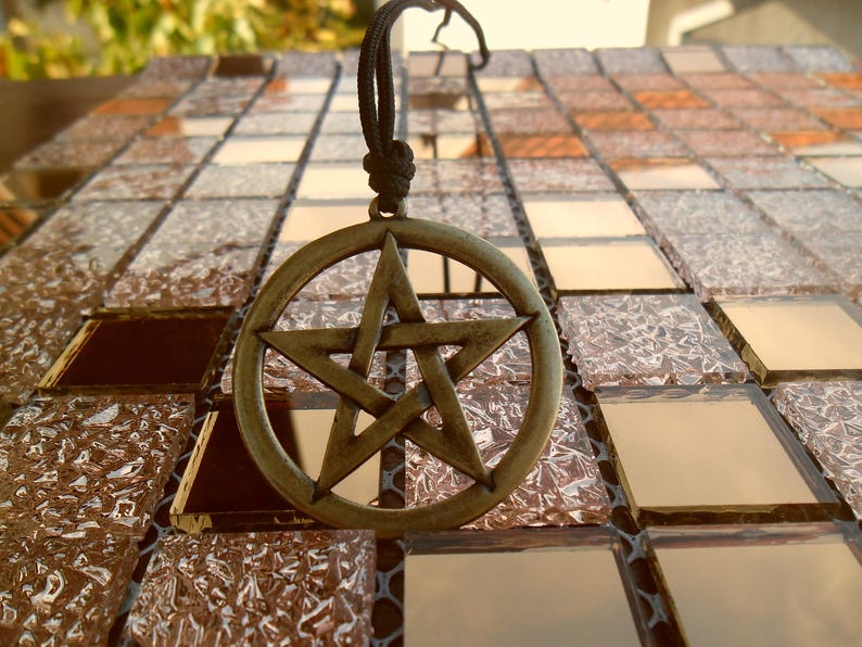 Pentagram star neckalce pendantPentalpha or Pentangle Greek | Etsy