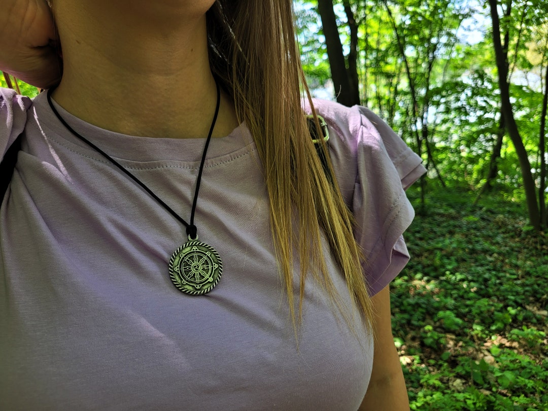 Dharmachakra Vintage Pendant,wheel of Dharma Jewelry,buddhist Dharma ...