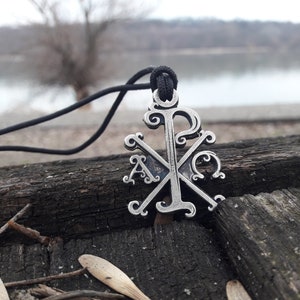 Christogram Jesus Christ Monogram Necklace,chi Rho Monogram of Christ ...