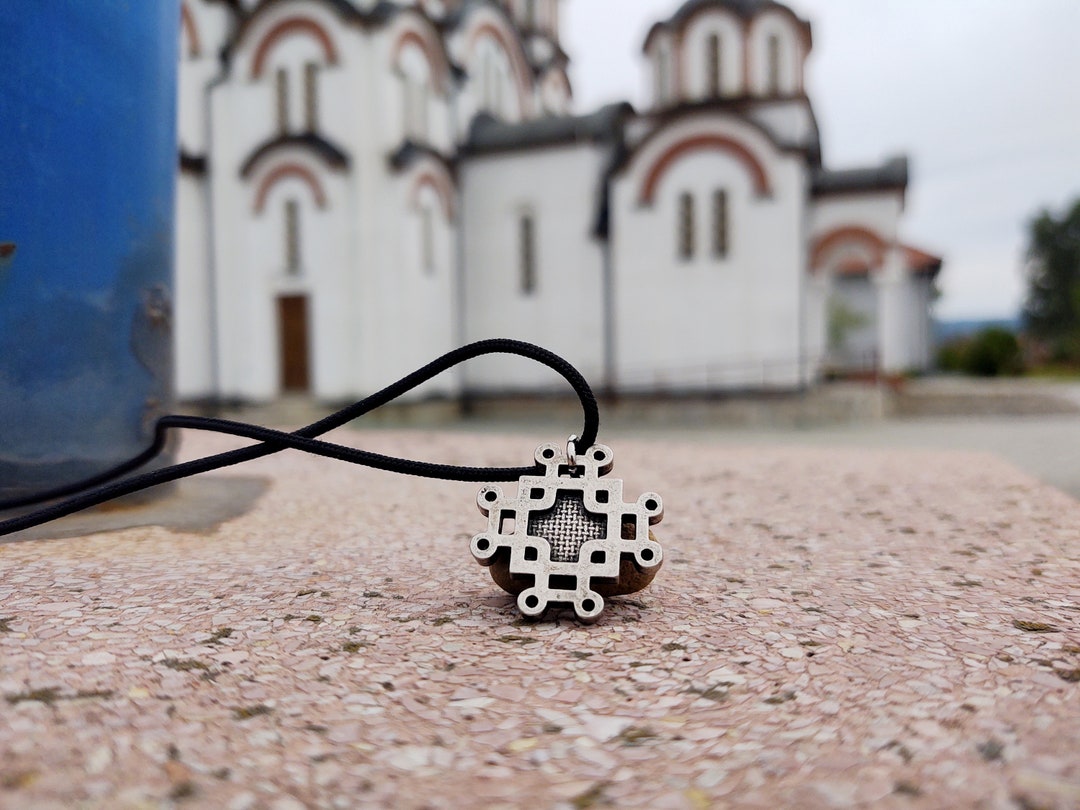 Macedonian Veljusa Little Cross Necklace,christian Orthodox Chuch Cross ...