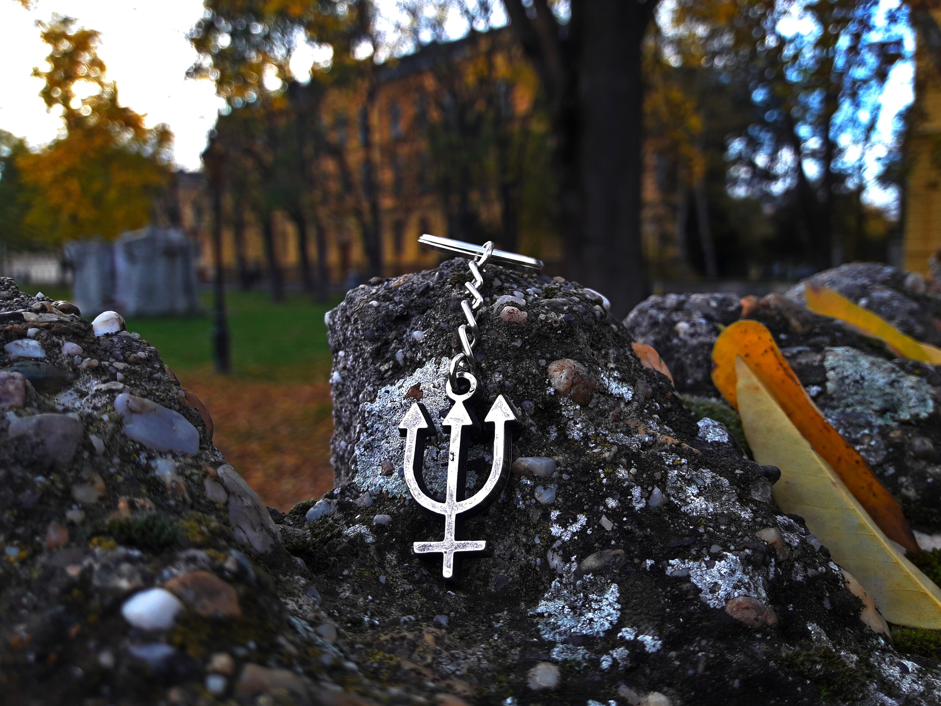 Neptune's Trident Glyph Astrological Symbol Necklace - Etsy