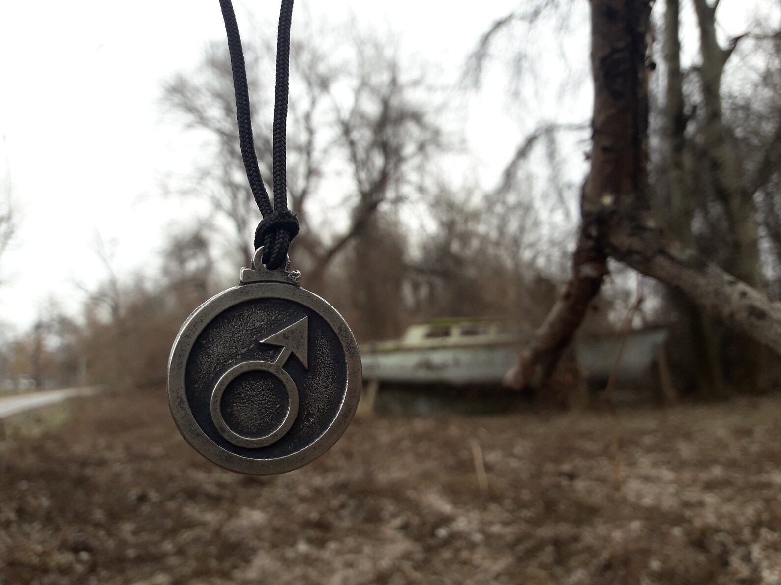 Mars Glyph Necklace God of War Zodiacastrological Symbol - Etsy UK