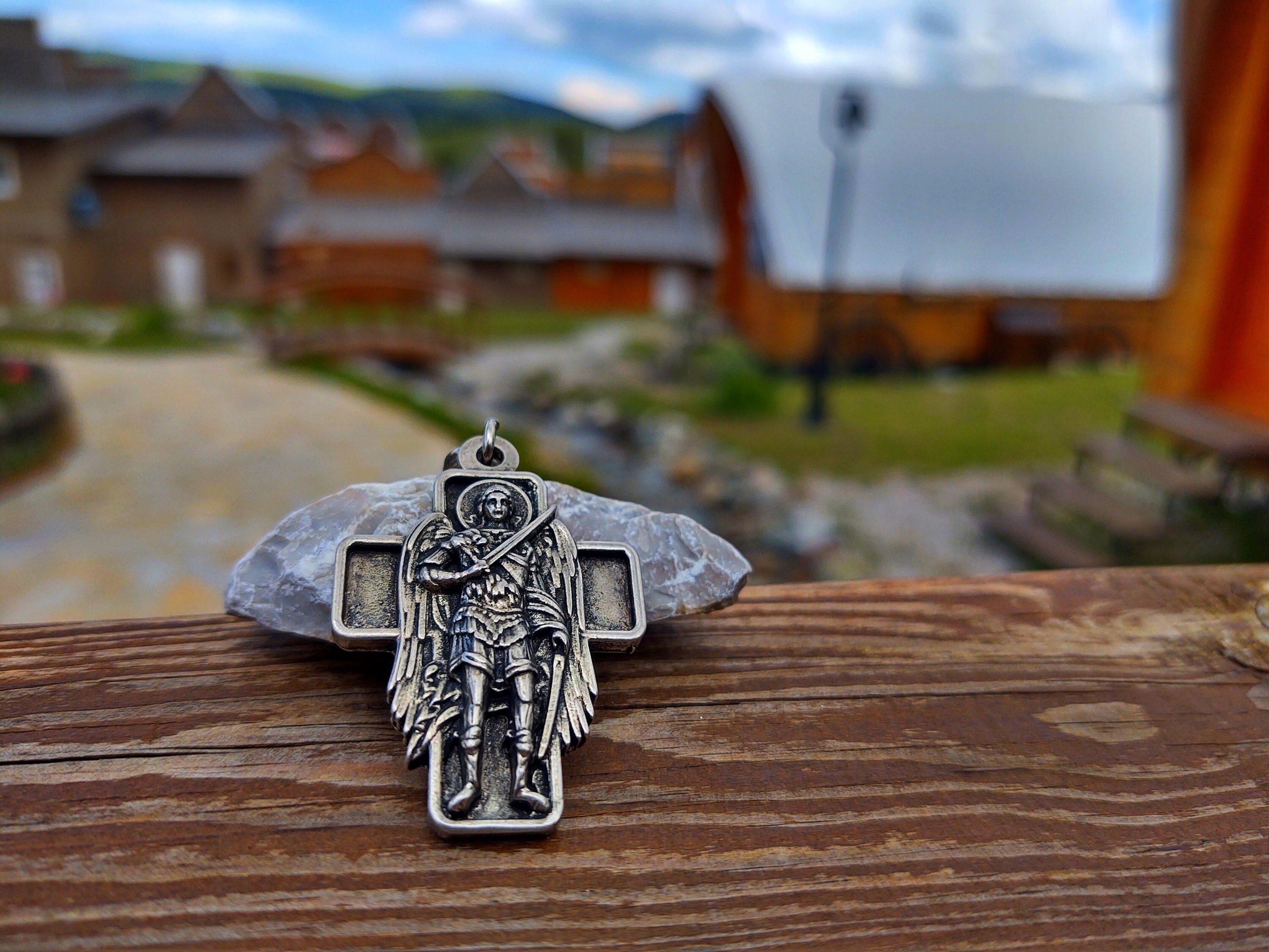 Saint Michael Archangel Cross Pendant,orthodox Cross Necklace,saint ...