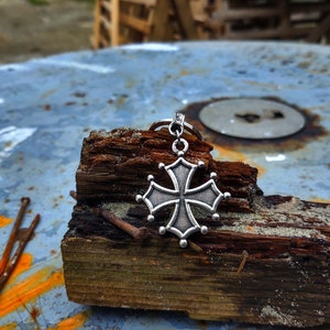 Occitan Cross Pendant,cross Occitania Necklace,cathar Cross,forcalquier ...