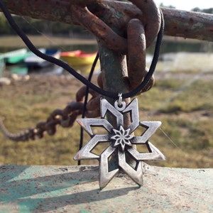 Kolovrat Slavic Sun Wheel Alatyr Necklace Keychain,svarog God of Fire ...