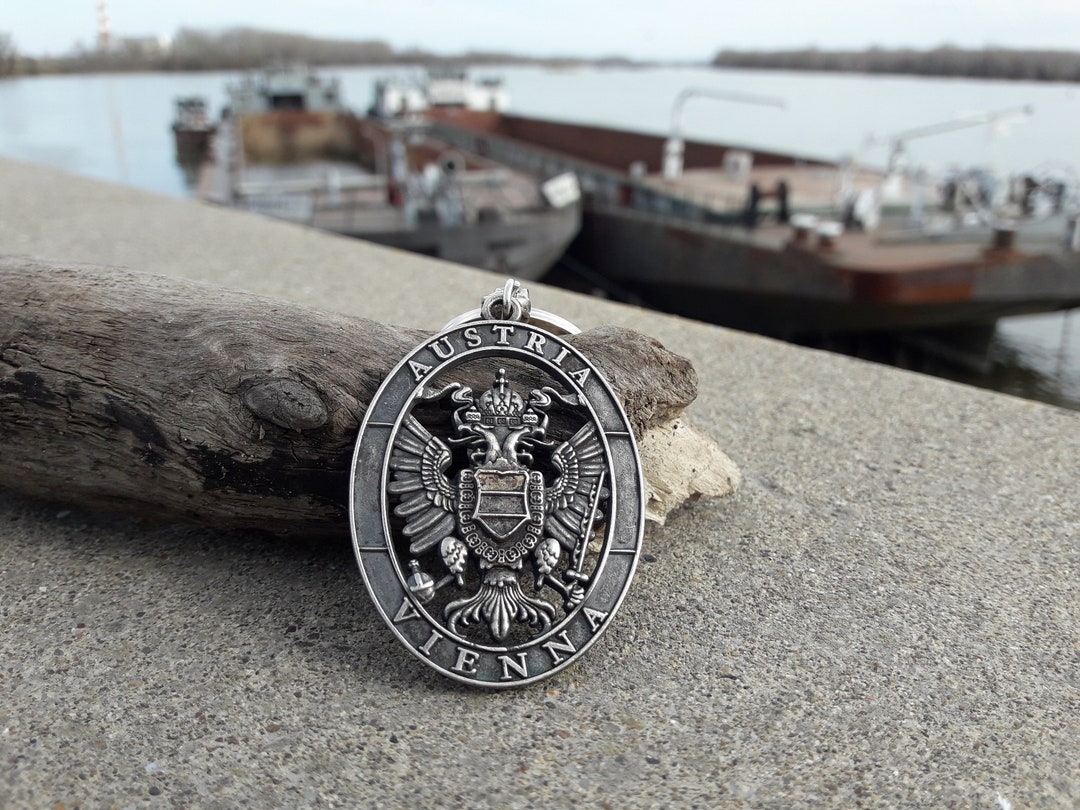 Austria Vienna Keychain,austria Coat of Arms Eagle Keychain,Österreich ...
