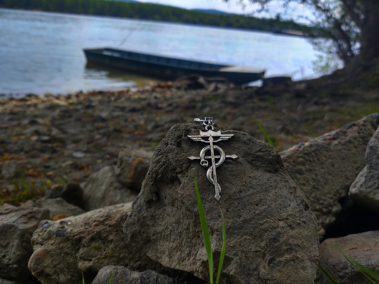 Nicolas Flamel Alchemy Symbol Pendantalchemy Caduceus | Etsy