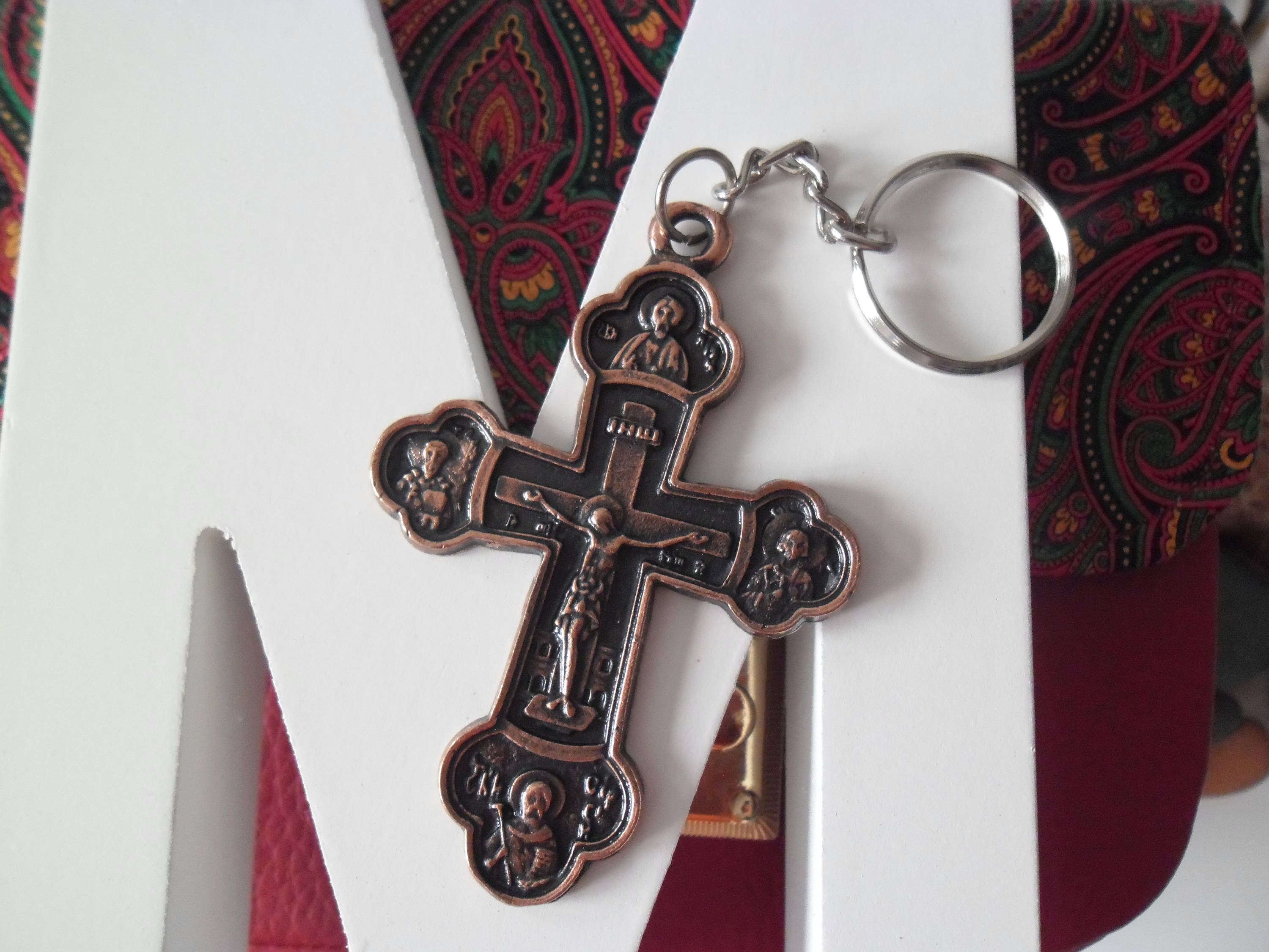 Orthodox Church Cross Necklace Keychainreligious Cross | Etsy