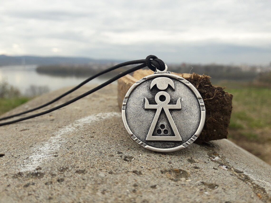 Punic and Phoenician Goddess Tanit Symbol Necklacelucky - Etsy
