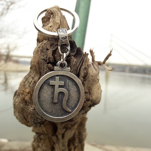 Saturn Glyph Astrological Symbol Necklace and Keychain,astrology Sign ...