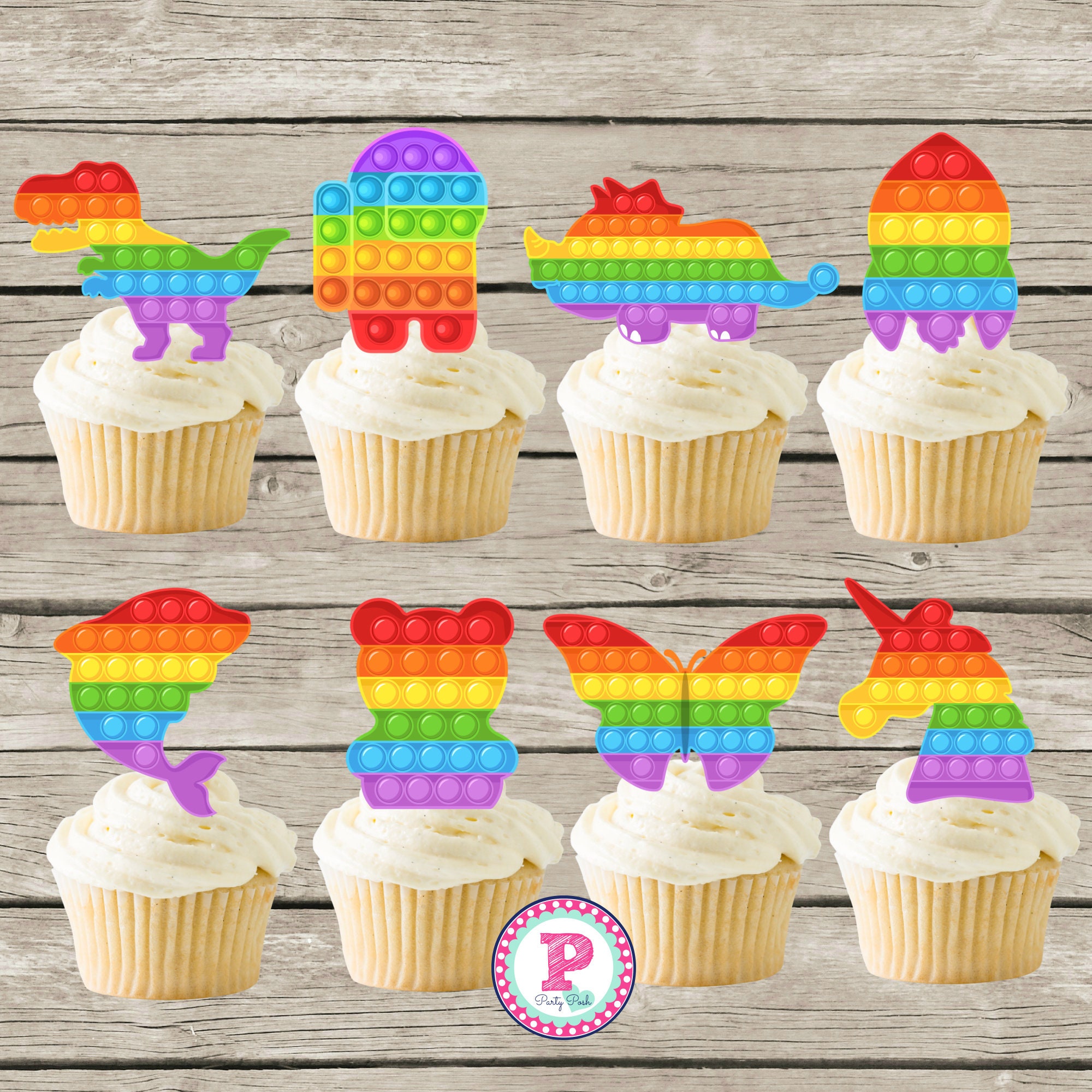 Templates 2x2 Digital topper Printable cupcake topper Editable birthday ...