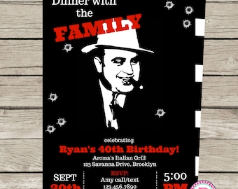 Mafia Party Invitation - Etsy