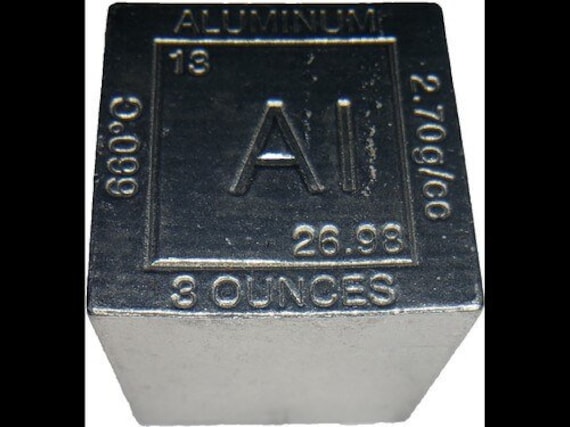 Elemental Cube Collection: 1.25 Inch 3 Ounce Solid Aluminum - Etsy