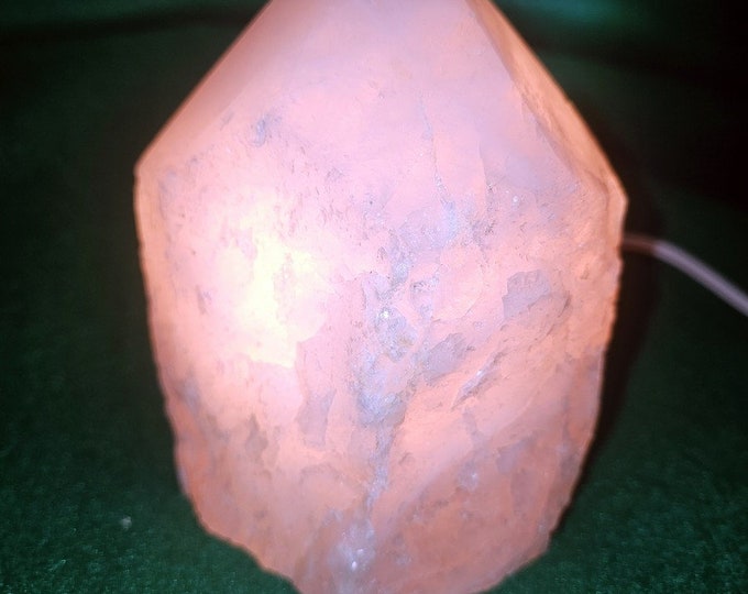 Rose Quartz Lamp - Etsy