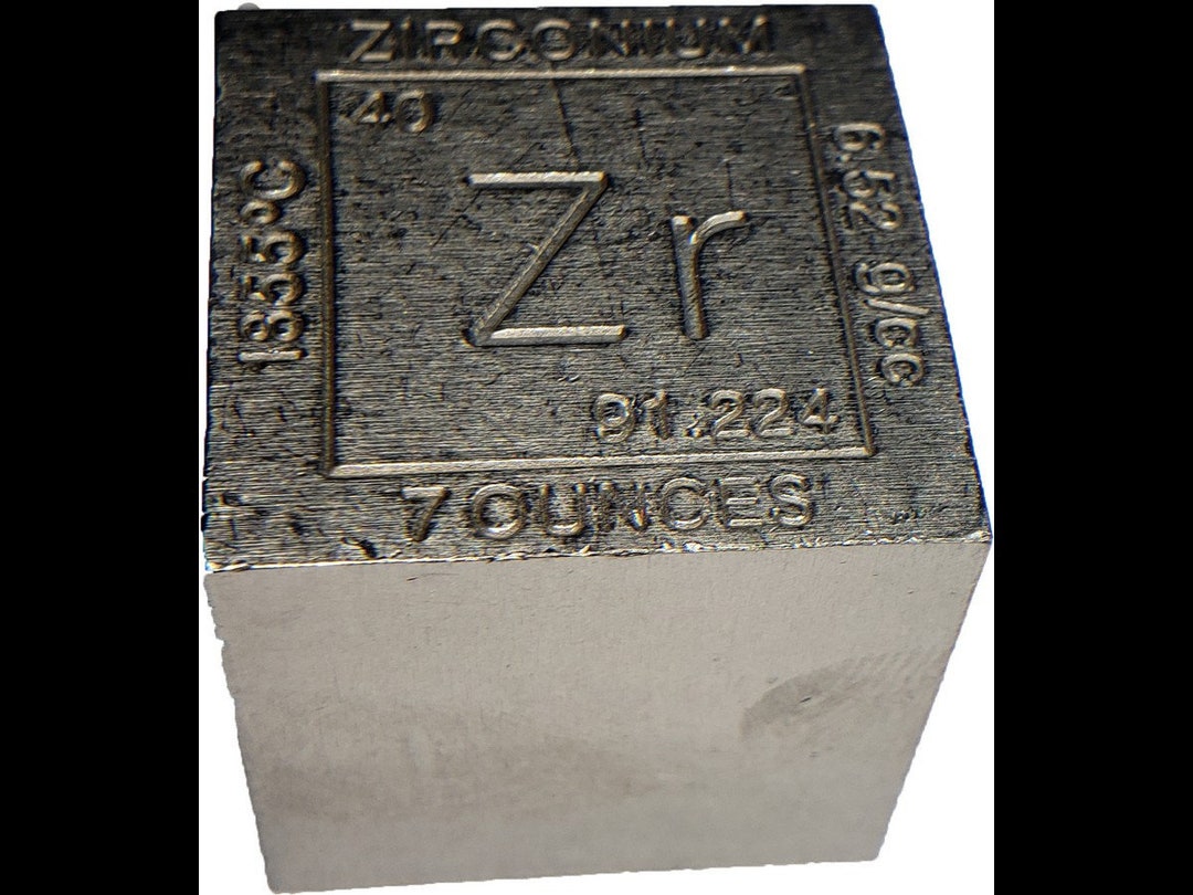Elemental Cube Collection: 1.25 Inch Solid Zirconium Cube - Etsy