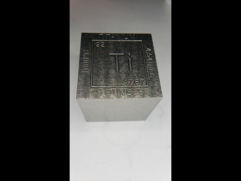Elemental Cube Collection: 1.25 Inch Solid Titanium Cube - Etsy