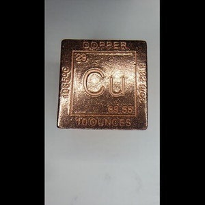 Elemental Cube Collection: 1.25 Inch Square Solid Copper Cube - Etsy