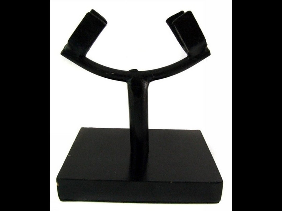 Wrought Iron Prong Holder Stand - "horse Shoe" Stand - Small - Etsy