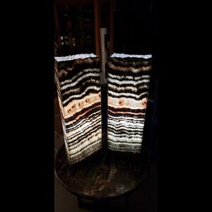 Beautiful Rectangle Stone Onyx Table Lamps 25 Tall - Etsy