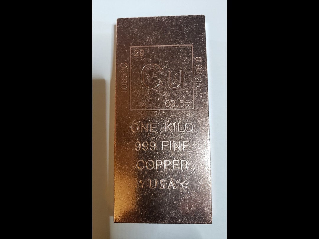One Kilo Solid Fine Copper Bar - Elemental Collection - Etsy
