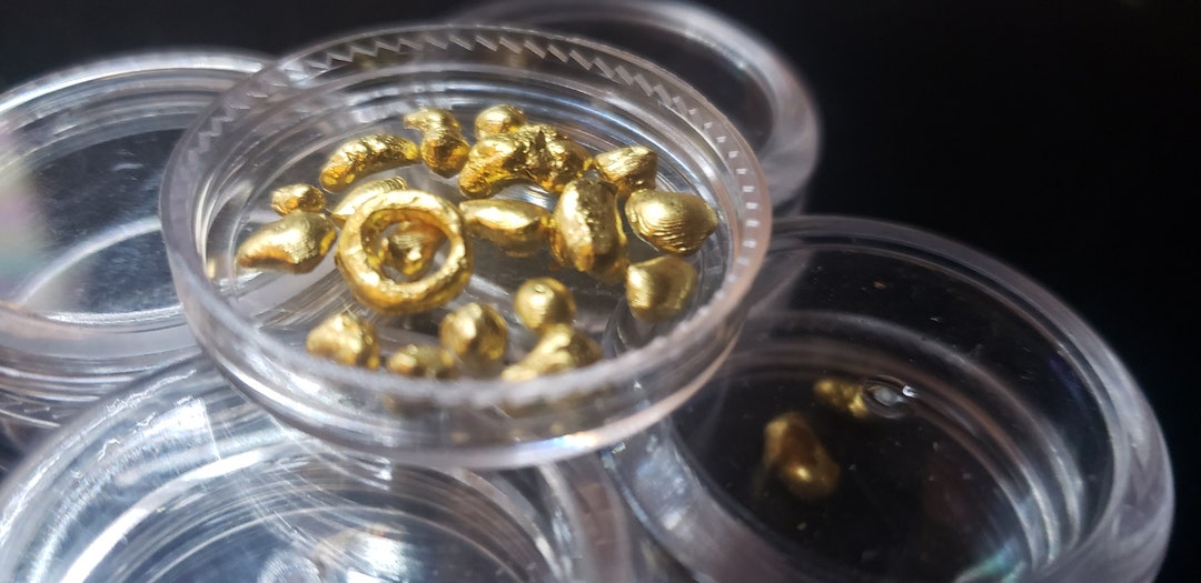 24K 99.99% Pure Solid Gold Grain, Gold Nuggets: 1 Gram. the Most ...