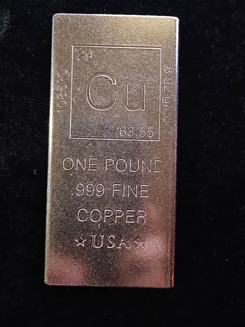 One Pound Solid Fine Copper Bar -elemental Collection - Etsy